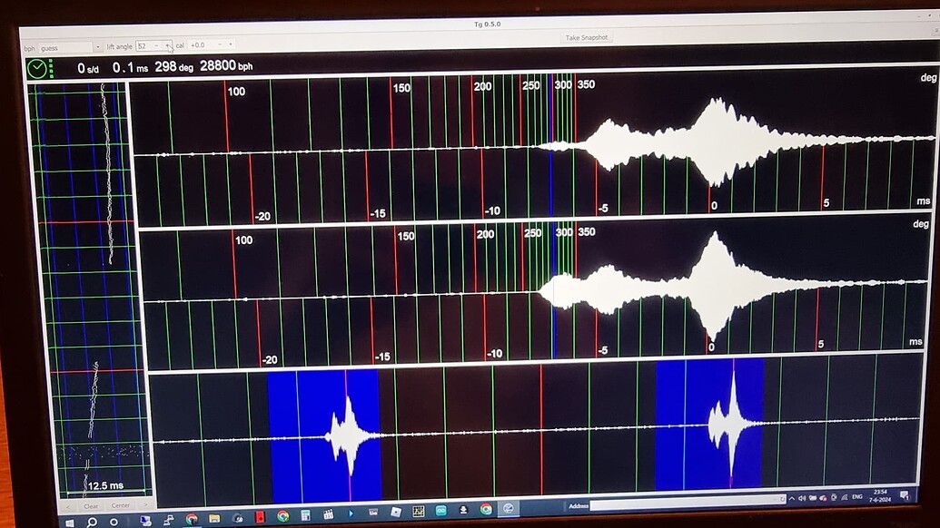 Timegraphing m'n horloges met een 4 euro Temu contact microfoon ...